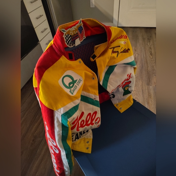 Jackets & Coats | Colorful Racing Jacket With Logos | Poshmark